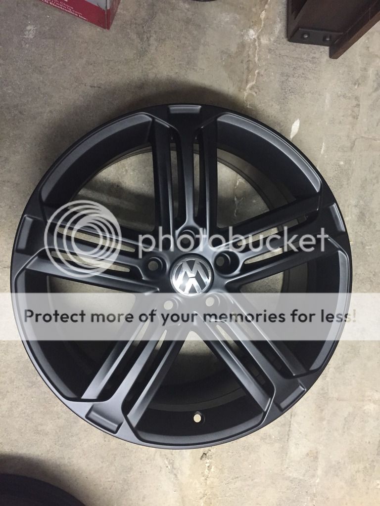 Mint Set of 4 VW MKVI Golf R "Talladega" Wheels Satin Black Powdercoat ...