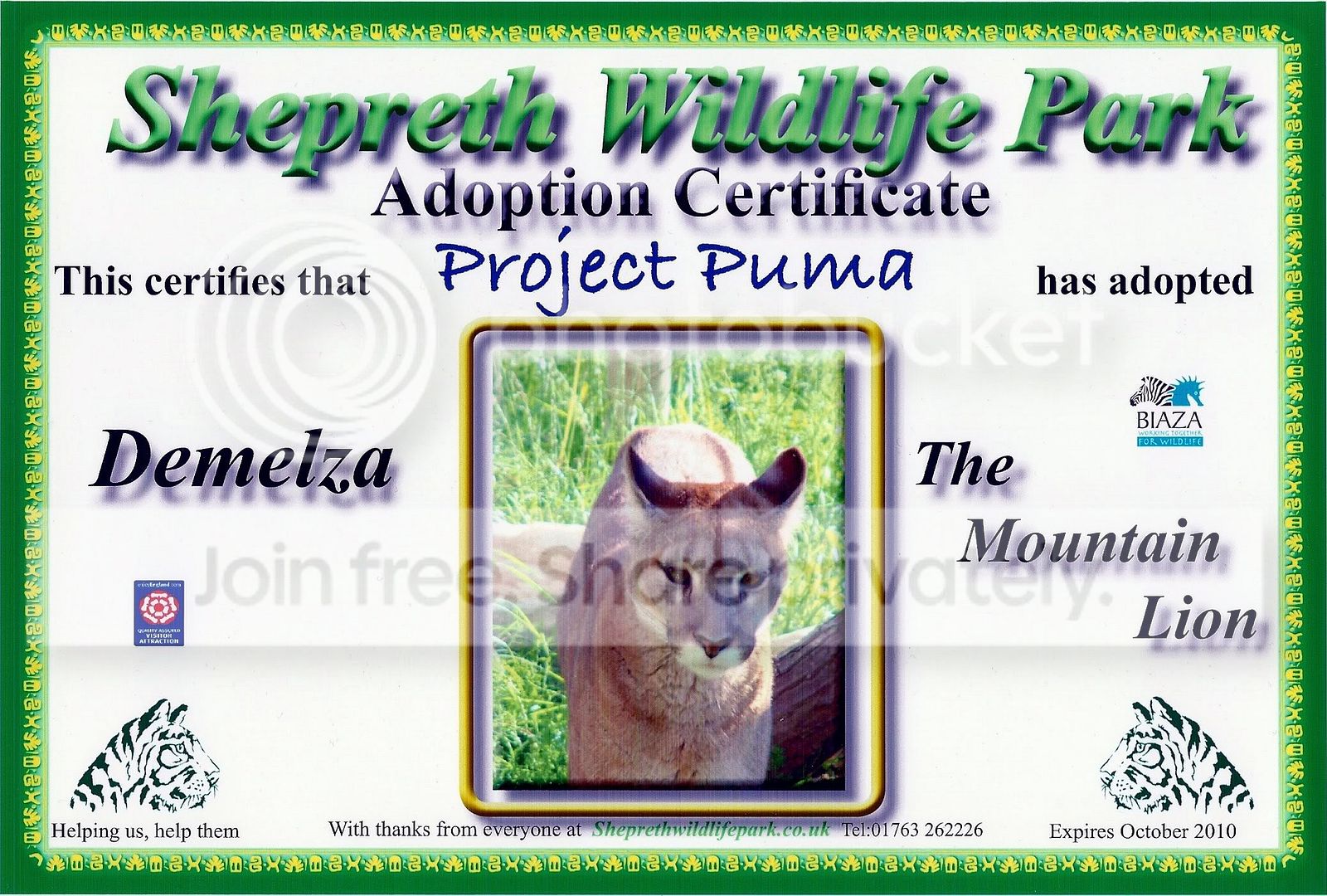**POSTPONED** Demelza at Shepreth Wildlife Park Sat 15th May | Project ...